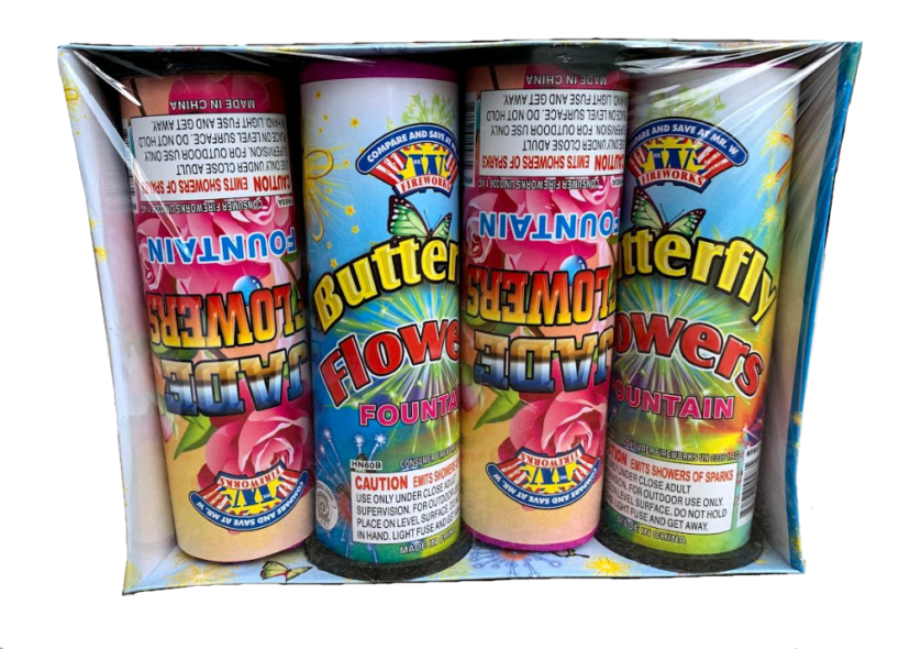 Butterfly and Flowers | Mr. W Fireworks