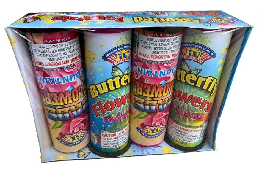 Butterfly and Flowers | Mr. W Fireworks